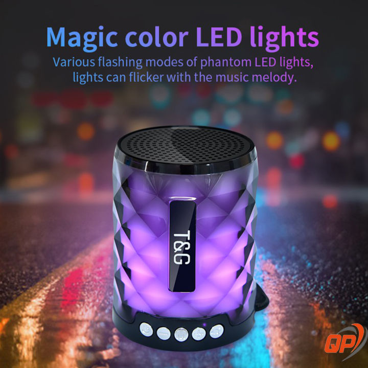 TG155 Car Colorful Led Bluetooth Speaker Portable Bass Loudspeaker ...