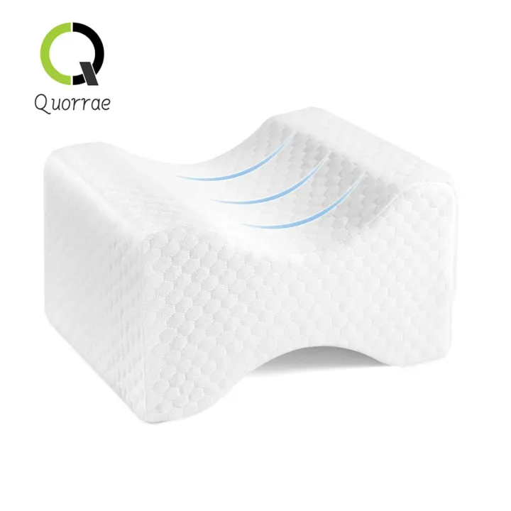 Quorrae Orthopedic Knee Pillow Memory Foam Knee Pillow for Side S pers ...
