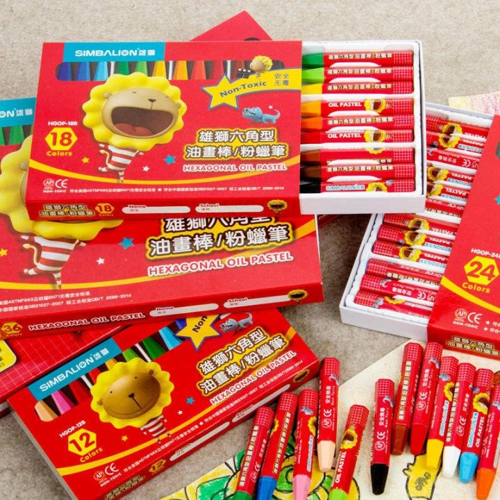 Hexagonal Oil Pastels Stick 12/18/24/36/48Colors DIY Graffiti Oil ...