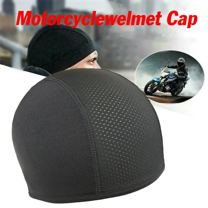 Bike Hat Skull Cap Under The Helmet Liner Motorcycle Headgear Skull Cap ...