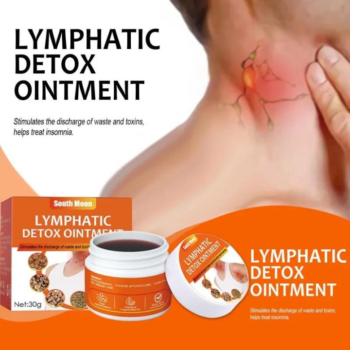 Lymph Drainage Cream Cleansing Unclog Lymph Nodes Detox Ointment Neck ...