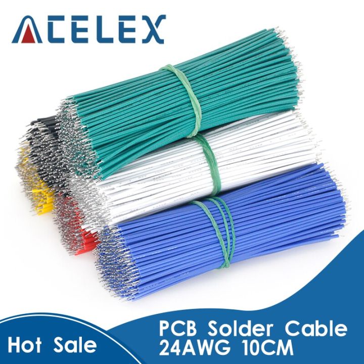 100PCS Tin-Plated Breadboard Solder 10CM Wire Cable Tin Conductor Wires ...
