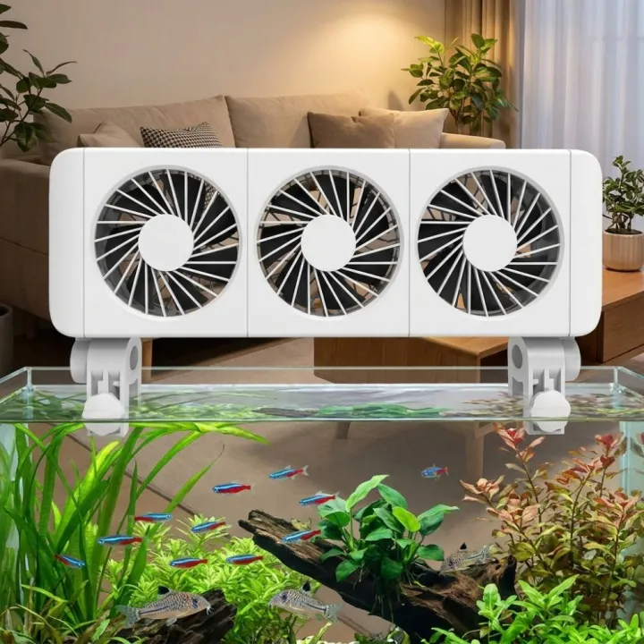 Fish Accessories /2/3/4/5/6 Heads Aquarium Cooling Fans Wall Mounted ...