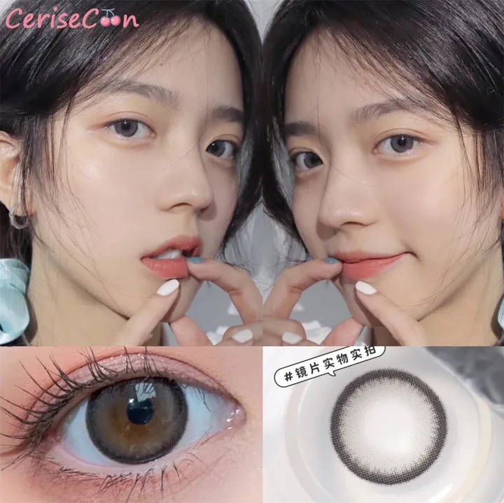 Walnut Black Colored Contact Lenses Cosmetic Big Beauty Pupil Lens For ...