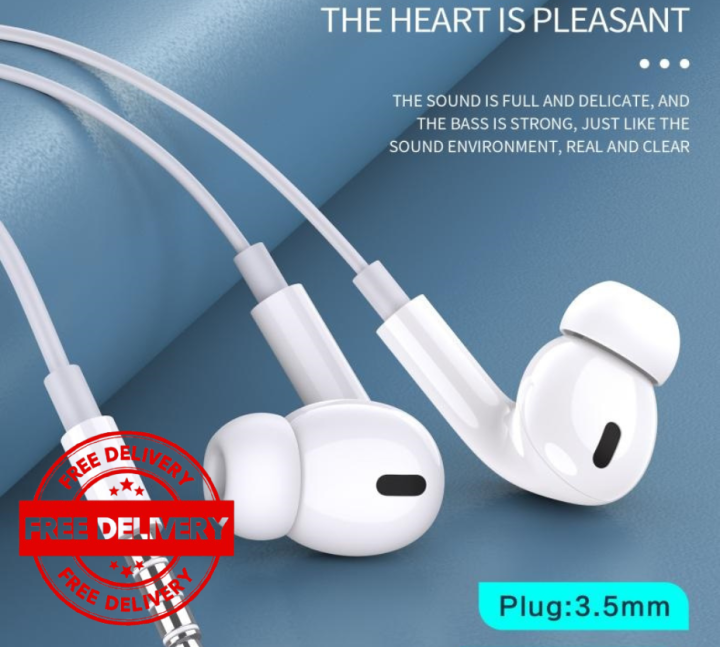 Universal wire control earphone with mic (3.5mm) | Daraz.lk