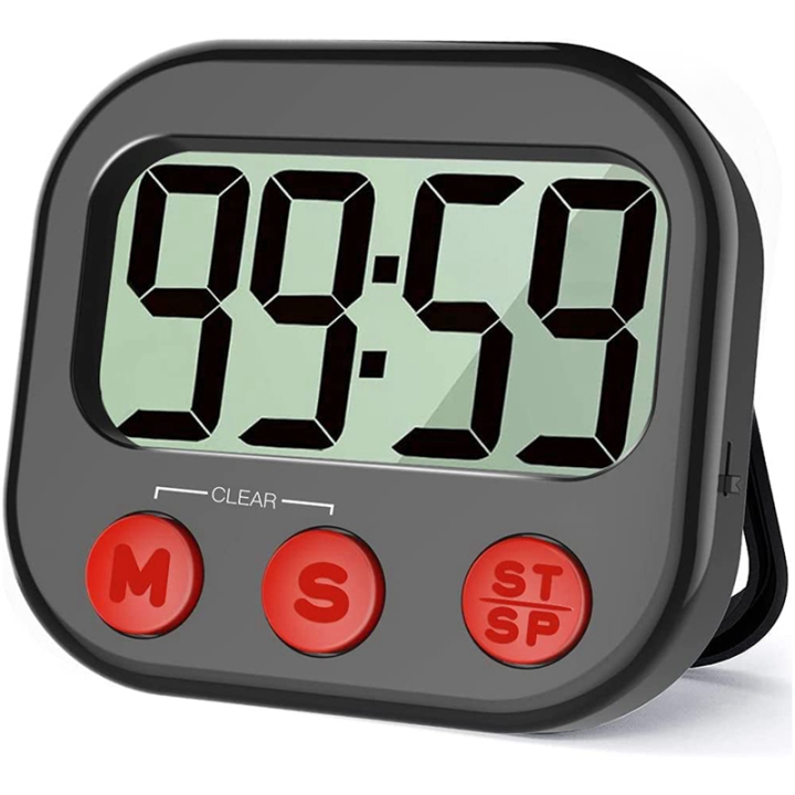6X Kitchen , Digital Visual Magnetic Clock Stopwatch Countdown , Large ...