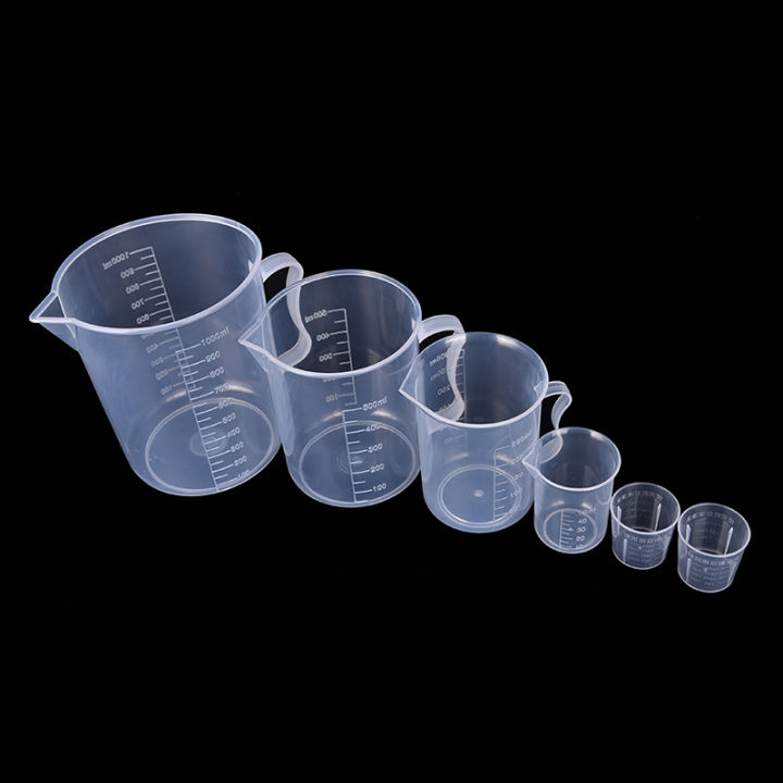 1/2 Piece 20-1000ml Plastic Graduated Measuring Cup Liquid Container ...