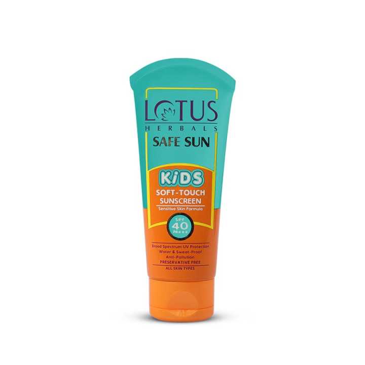 Lotus Safe sun cream Kids Soft-Touch Sunscreen SPF 40 PA+++ (80 g ...