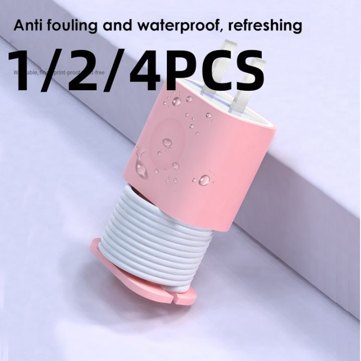 1/4pc Charger Protector Universal Travel Cord Organizer Charging Cable ...