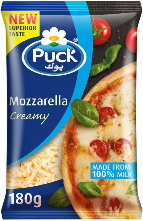 Puck Creamy Mozzarella Shredded Cheese, 180 g FROM DUBAI (SAM) | Daraz.lk