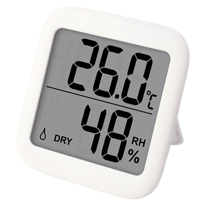 Hygrometer Gauge Clear LCD Display Mini Electronic Hygrometer Humidity ...