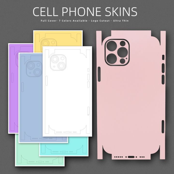 Logo Cutout Full Wrapped Protective Cover Skin Sticker for iPhone X XR ...