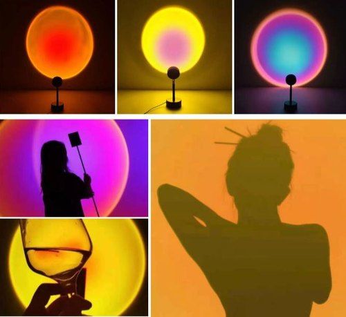 4 in 1 Color Changing Sunset/Sun Light/Sunset Red/Rainbow, Night Light ...