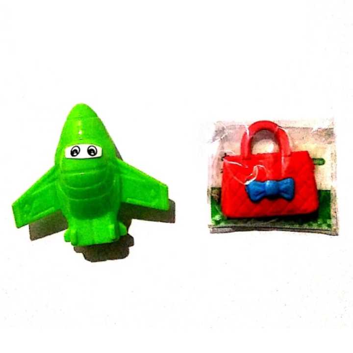 Airplane Shaped Sharpener/Cutter Magic Multicolor-01 pcs + Eraser 01 ...