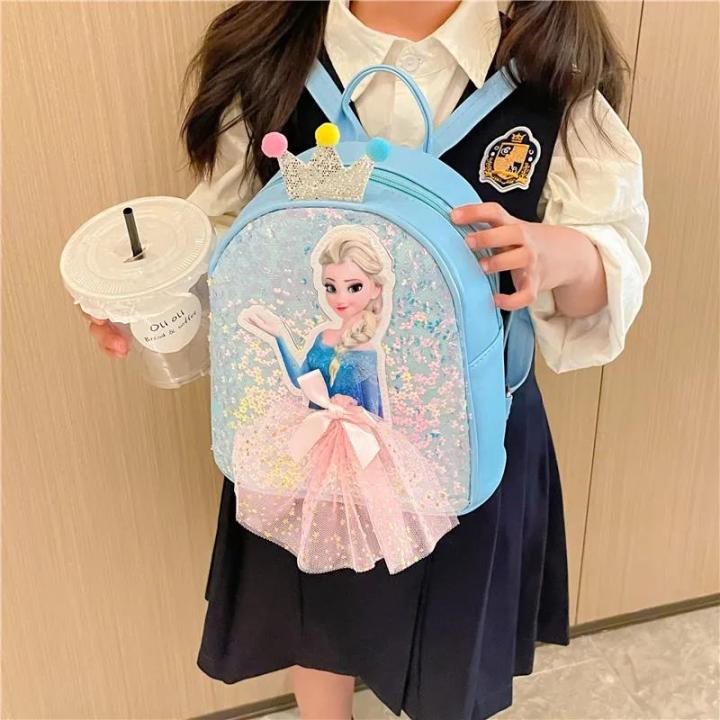 Disney Frozen ELSA children Princess Backpack Kindergarten Baby Mini ...