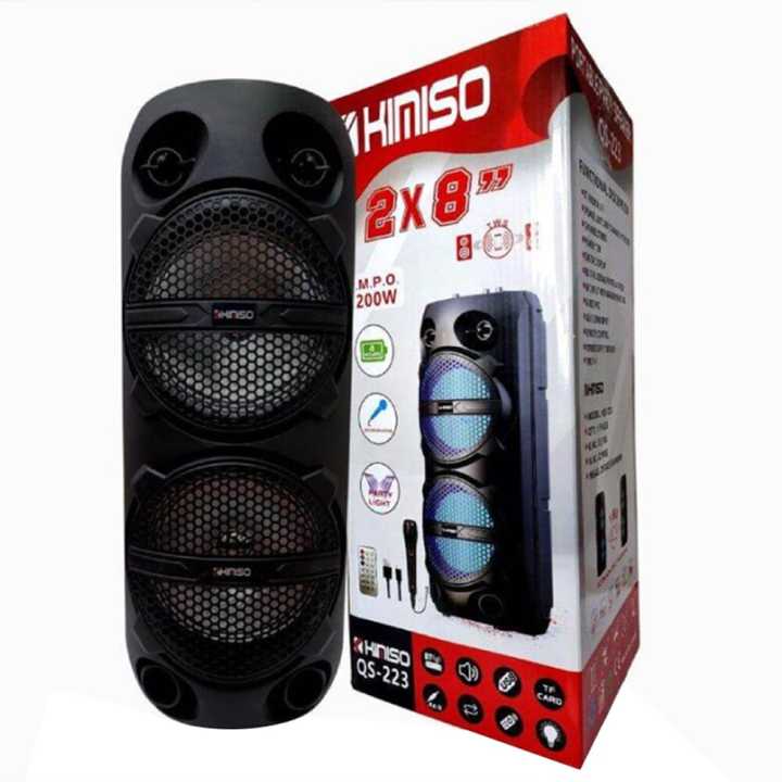 Kimiso 2 x 8" P.M.P.O 1200W QS-222 Speaker | Daraz.lk