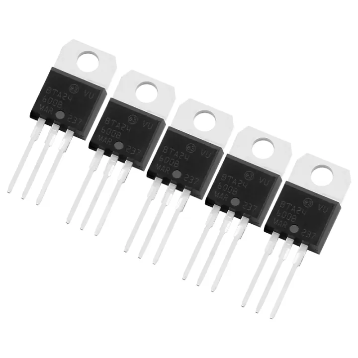 5 Pcs T0-220AC Package SCR Standard Triacs 600V 25A BTA24-600B | Daraz.lk