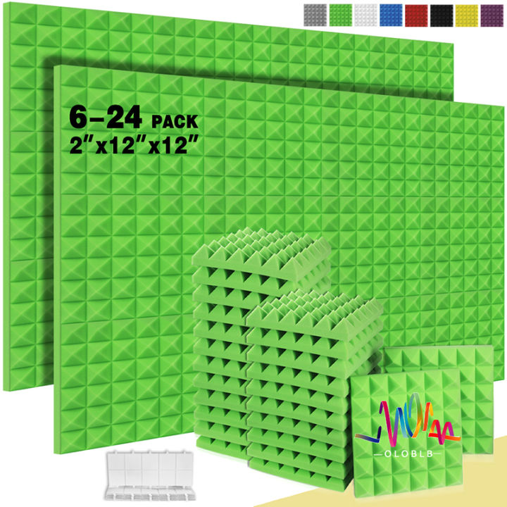 Pyramid Wall Soundproof Foam 6 12 24 Pcs Sound Panel Wall Decals Sound ...