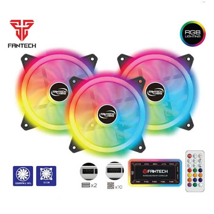 Fantech FB-302 Typhoon RGB fan kit | Daraz.lk
