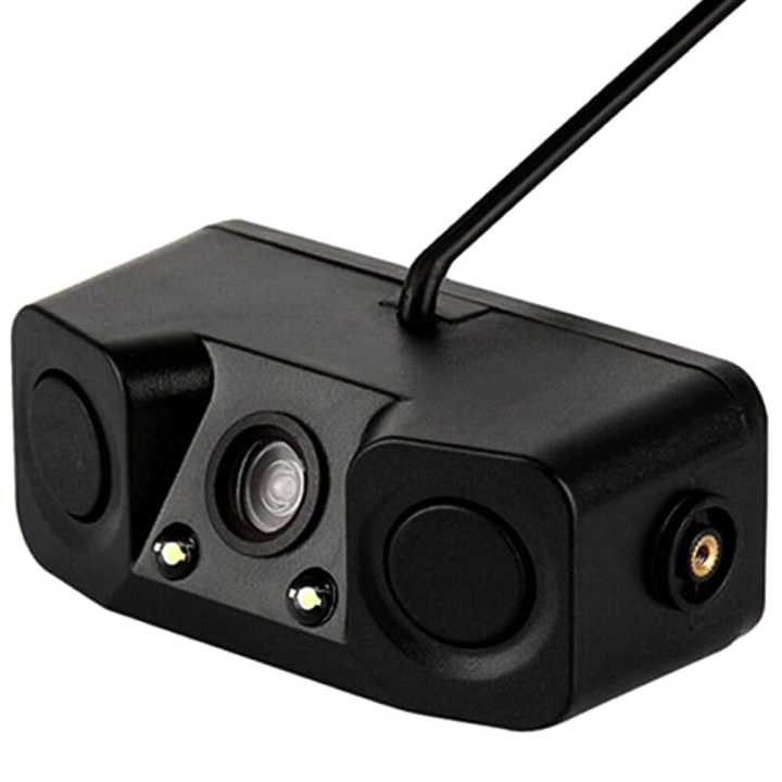 3 In 1 Waterproof Car Parking Sensor Backup Reverse Radar Detector Rear ...