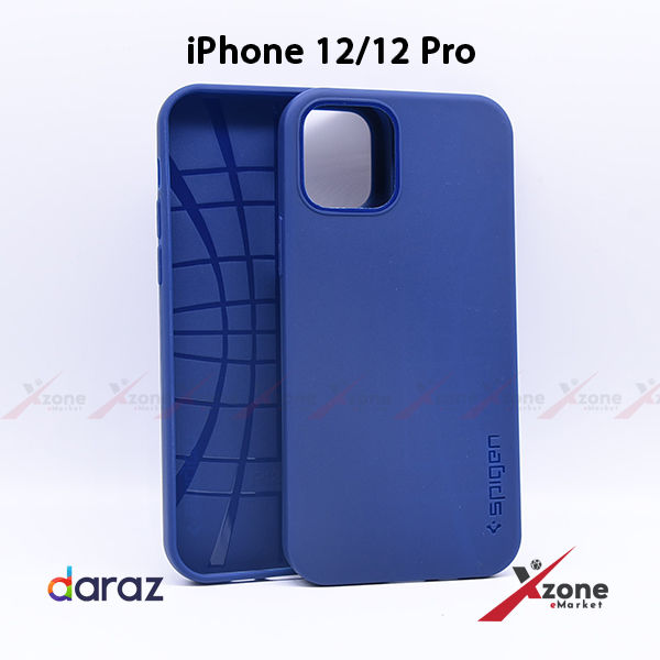 Spigen Thin Fit Matte Black TPU Case For Apple iPhone 12 / 12 Pro ...