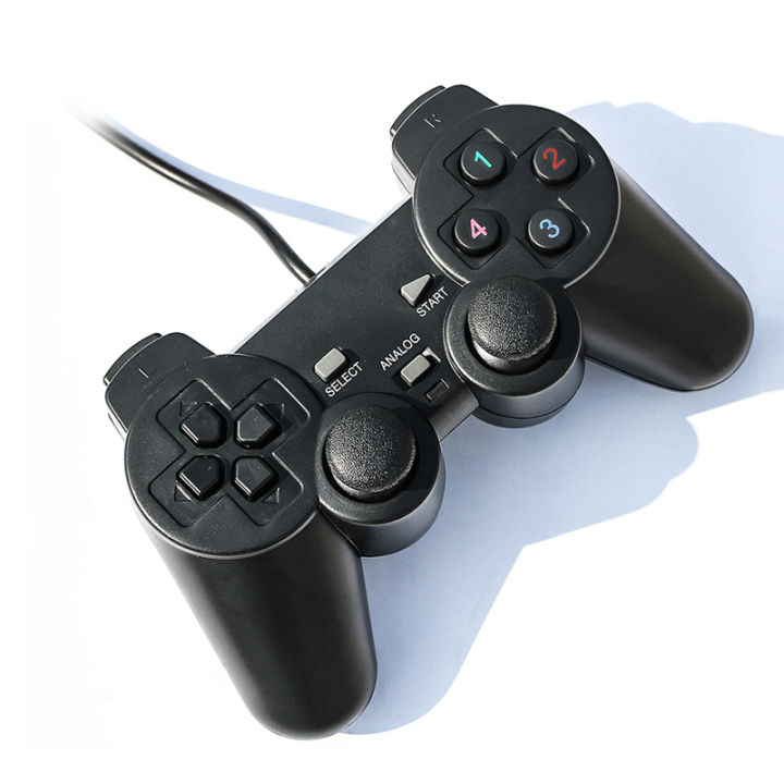 USB Wired PC Game Controller Gamepad Double Vibration Joystick Game Pad ...