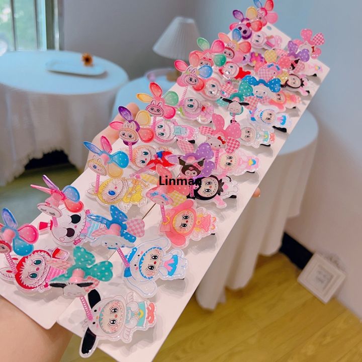 Linman （NEW）Acrylic Labubu Windmill Spring Hairpin C【2025 Version ...