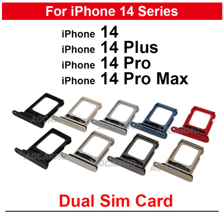 Dual Sim Tray For iPhone 14 Pro Max 14PLUS 14Pro 5G SIM Card Holder ...