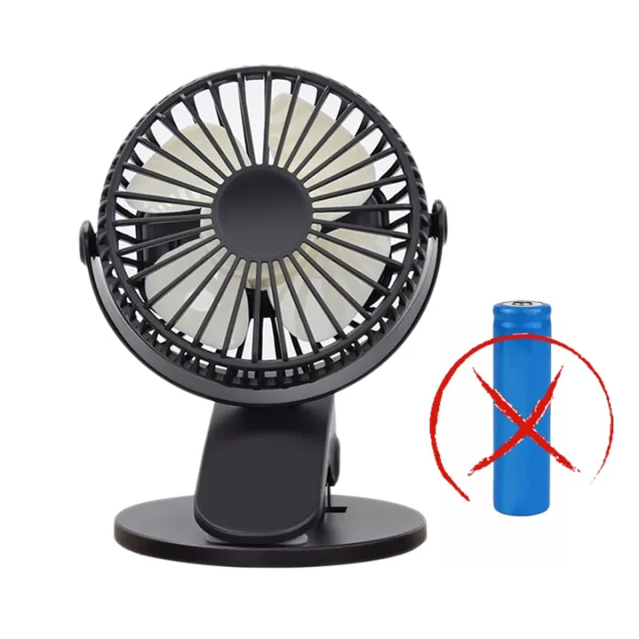 USB Clip Desktop Table Fan Mini Portable Clamp Fan 360 degree Rotating ...