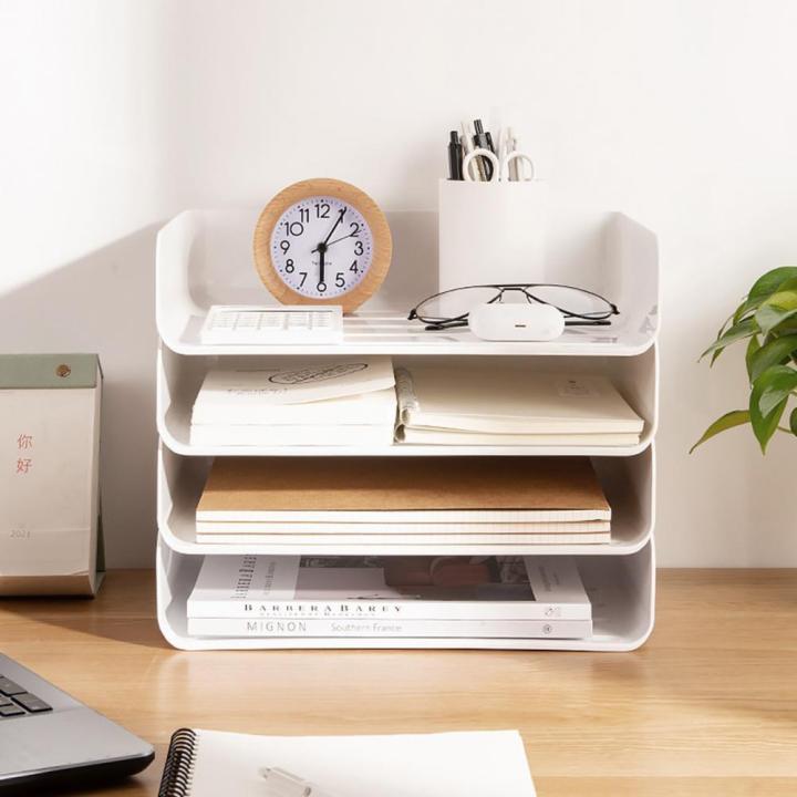 Desk Organizer A4 Paper Drawer Storage Box Stackable File Cabinet Pen ...