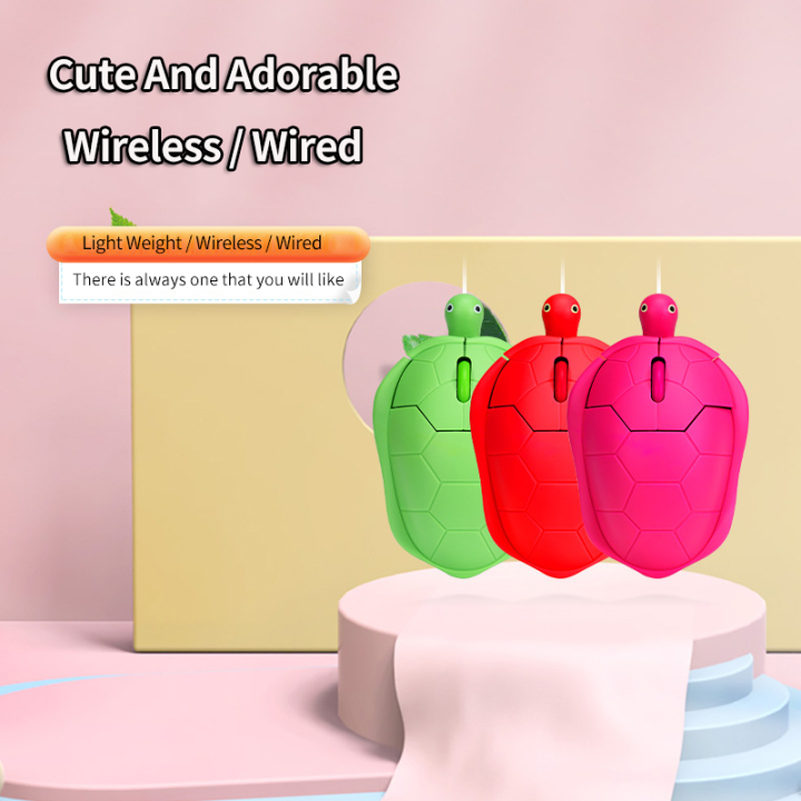 Wireless Mouse Wired Mouse Turtle Mouse Plug And Play Weight PC Parts ...