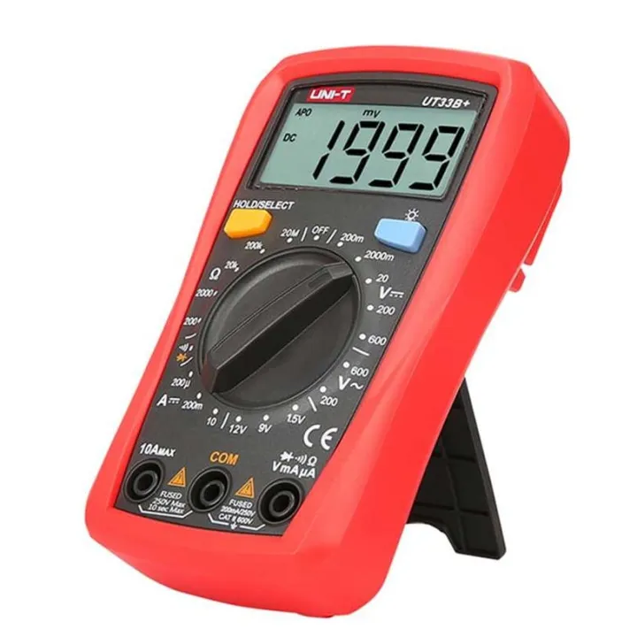 UNI-T UT33B+ Digital Multimeter Manual Range AC DC 200mV~600V Voltage ...