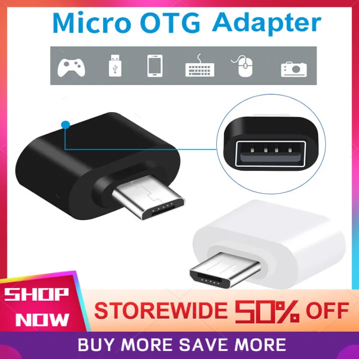 Micro USB To USB OTG Mini Adapter Converter For Android Mirco/Type C ...
