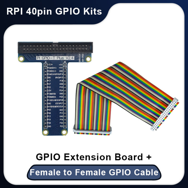 Raspberry Pi 4 Gpio Expension Board T-Type Board 40 Pin 20cm Female To Female Gpio Cable Adapter ...