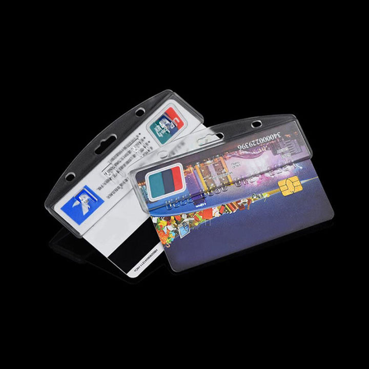 【Miga Plaza】 Horizontal Half Card Badge Holder For Swipe s Frosted Rig ...