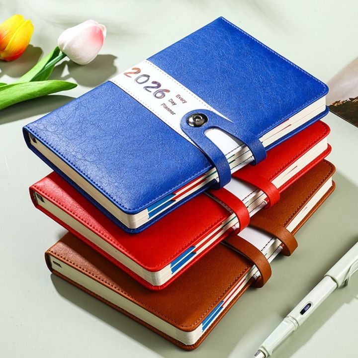 Diary Notepad English 2026 Schedule Planner Notepad Wear-resistant 12 ...