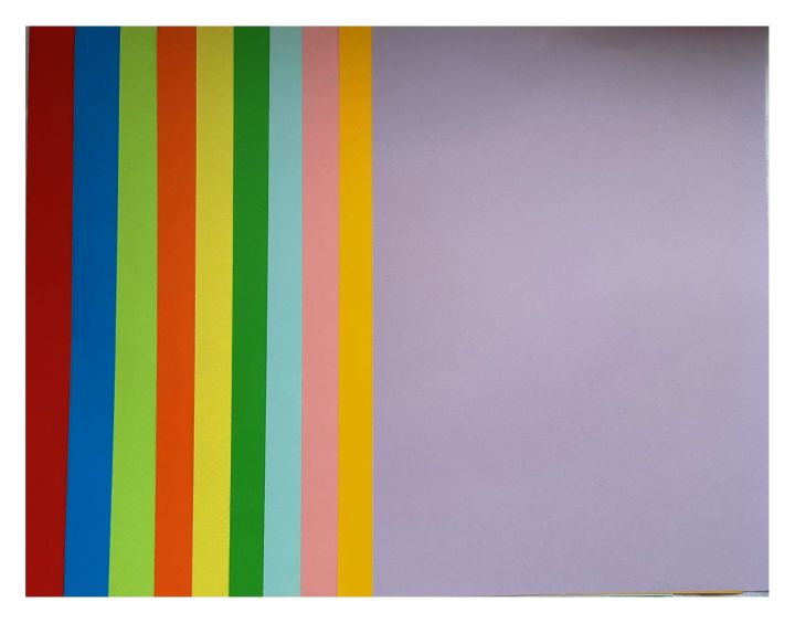 100 Pcs Premium A4 Size Colour Paper Pack | Daraz.lk