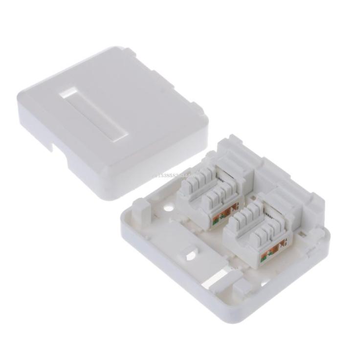 Dual-Port Network Ethernet Lan Gigabit Rj45 Cat6 Outlet Wall Plate ...