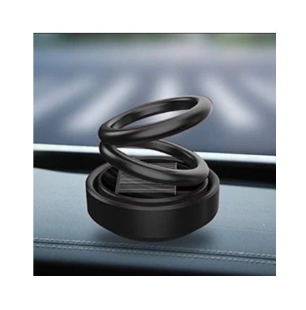 Solar Powered Car Aroma Kit - Car Air Freshener with Rotating Diffuser - Black | Daraz.lk