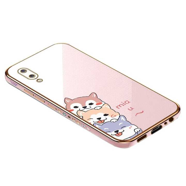 Hontinga for Samsung Galaxy M02 A02 Back Cover Luxury 6D Plating Cute ...