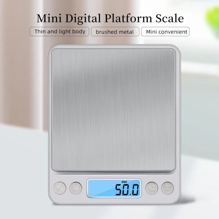 0.01g/0.1g Precision LCD Digital Scales 500g/3000g Mini Electronic ...