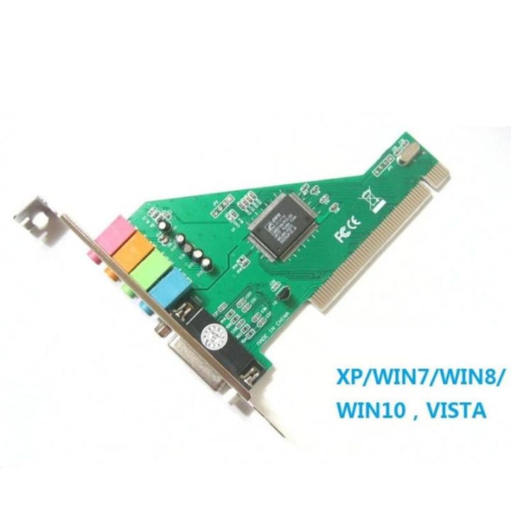 【Free shipping】 New 4 Channel 5.1 Surround 3D PCI Sound Audio Card w ...