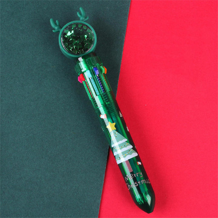 10-color Ballpoint Pen 0.5mm Ballpoint Pen Christmas Ballpoint Pen ...