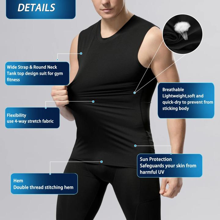 Gentlemange Men Shaping Vest Body Shaper Compression Tank Top Male ...