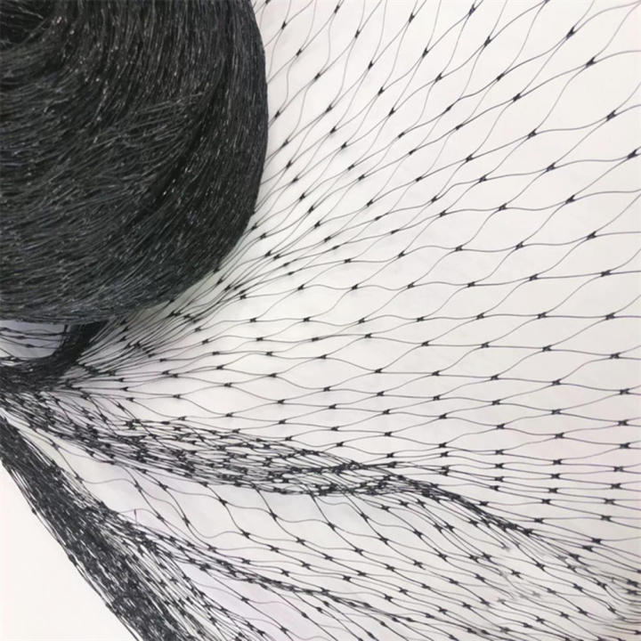 Lightweight Bird Netting Reusable Uv Resistant Polyethylene Net Mesh Cuttable Black Anti Bird