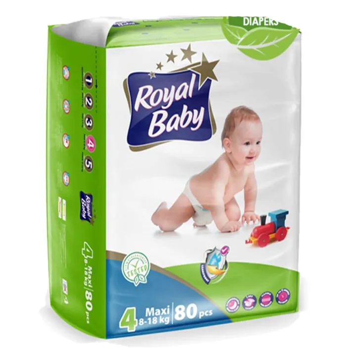 Royal Baby Diapers – Size 4 (L) 80pcs (Turkey/German) Quality as Little ...