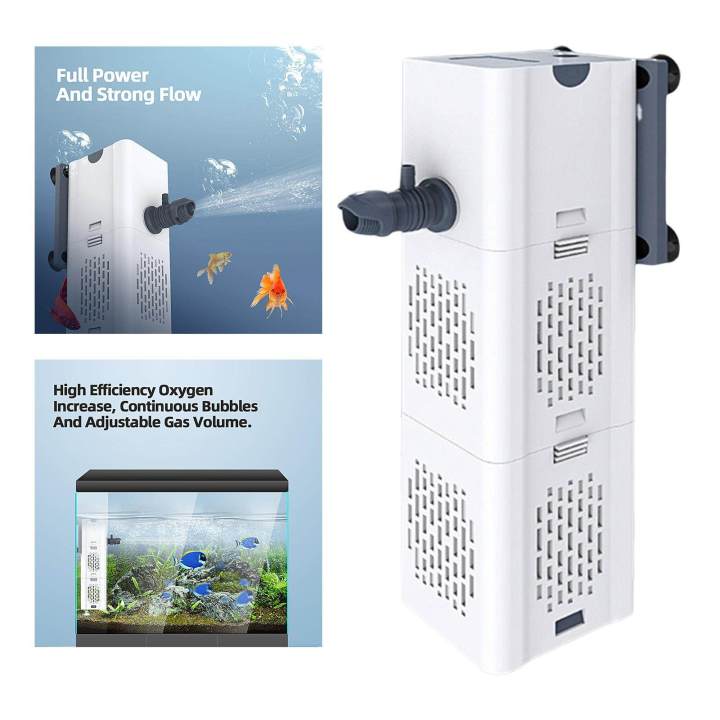 Silent Filter Fish Tank Aquarium Filtration Pump Wave Making Aquarium ...