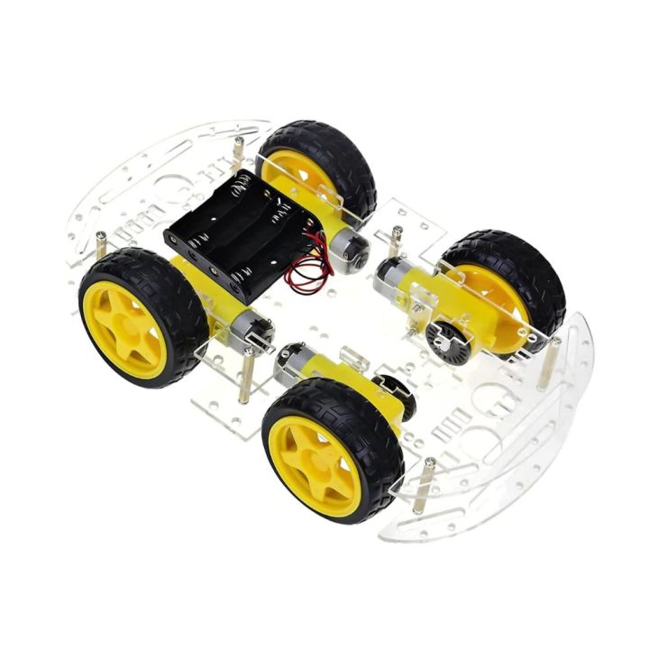 4WD Smart Robot Car Chassis Kits with Speed Encoder and Battery Box for ...