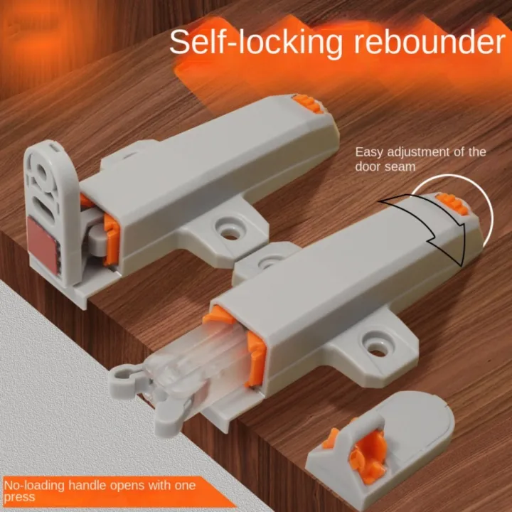 New ABS Cabinet Catches Invisible Push Type Wardrobe Stopper Hardware ...