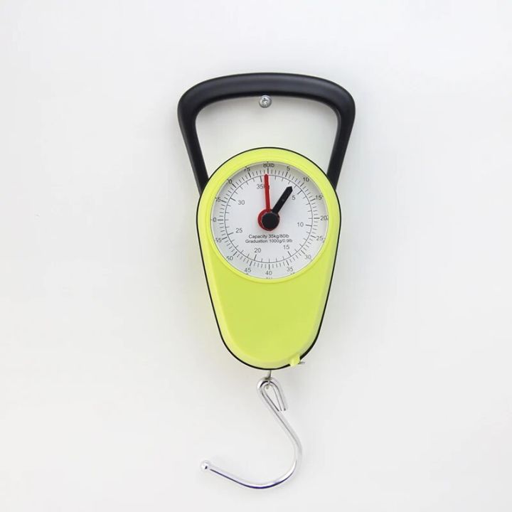Plastic Hand Scale Mechanical Spring Scale With Tape Measure Luggage ...